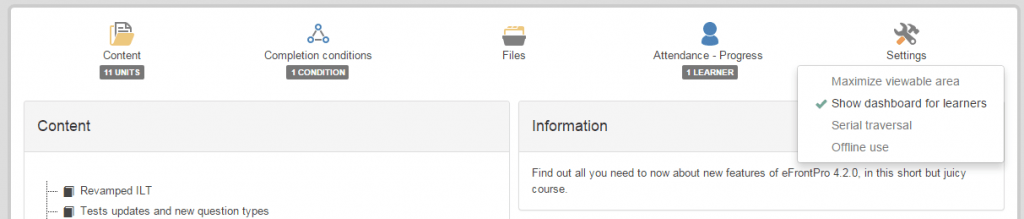 To Sir, With Love: Instructor Screens In eFrontPro - Part 3 - eLearning ...