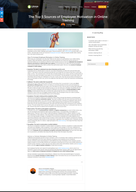 Exclusive Article Written by Christopher Pappas - eLearning Industry