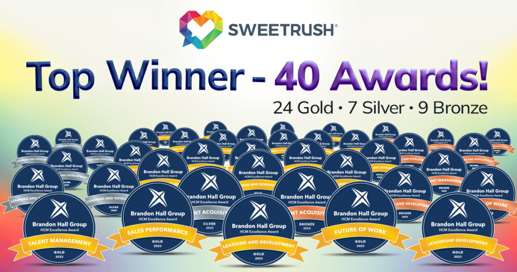 SweetRush Honored With 40 Brandon Hall Group Awards - eLearning Industry